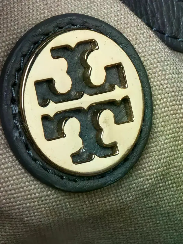 Tory Burch Patent Leather Trim Tote Bag