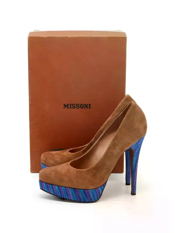 Missoni Knit Platform Pumps