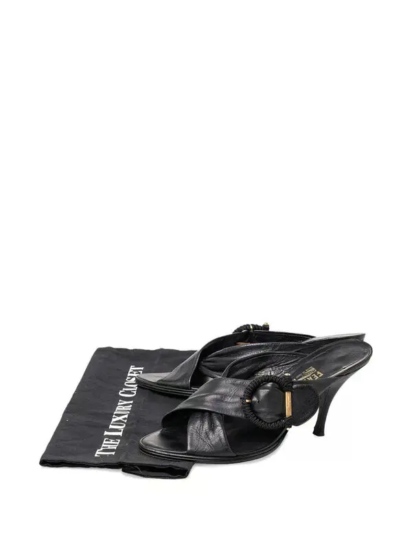 FERRAGAMO Buckle Crossover Sandals
