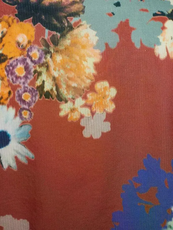 Etro Multicolor Floral Print Cotton Shirt