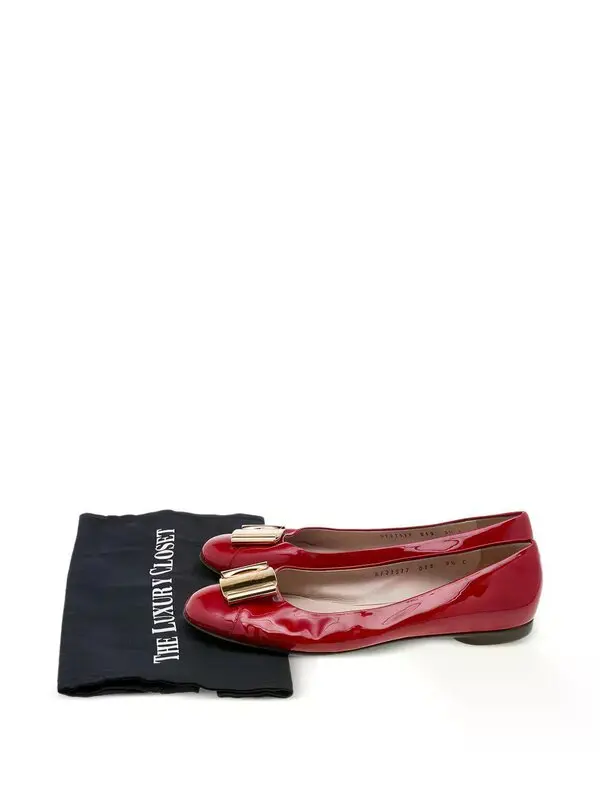 FERRAGAMO Patent Leather Ballet Flats