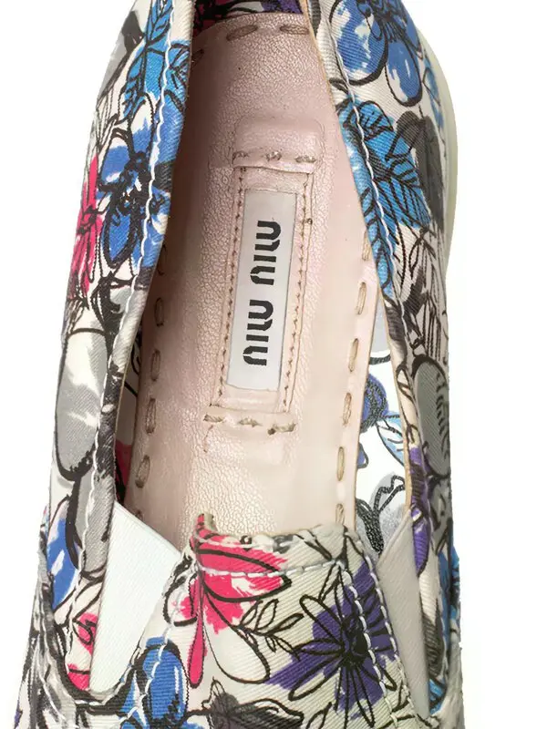 Miu Miu Printed Slip-on Sneakers