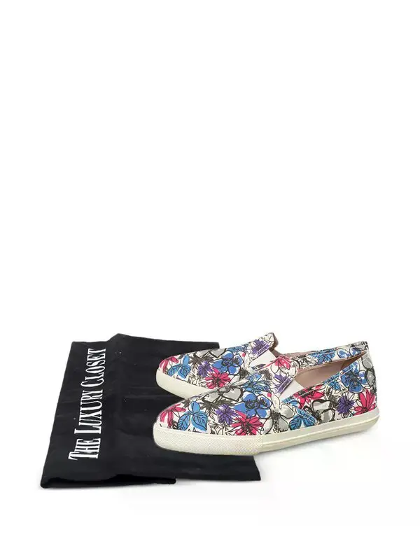 Miu Miu Printed Slip-on Sneakers