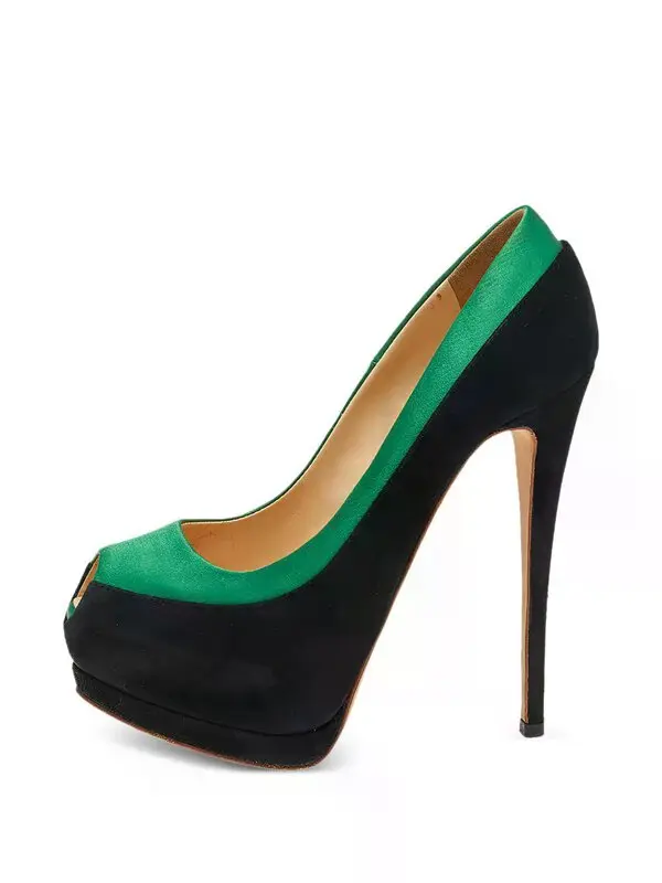 GIUSEPPE ZANOTTI Peep-toe Platform Pumps - Black