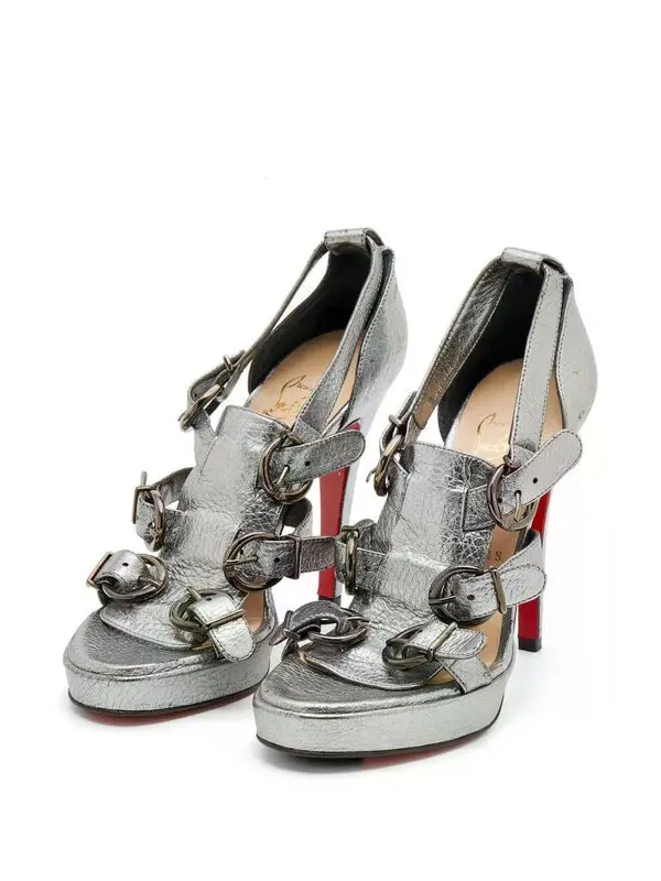 CHRISTIAN LOUBOUTIN Metallic Platform Sandals
