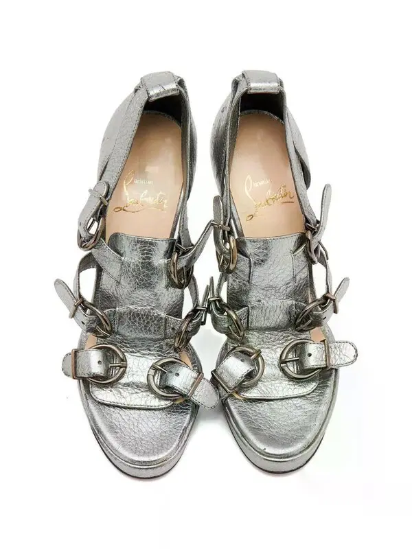 CHRISTIAN LOUBOUTIN Metallic Platform Sandals