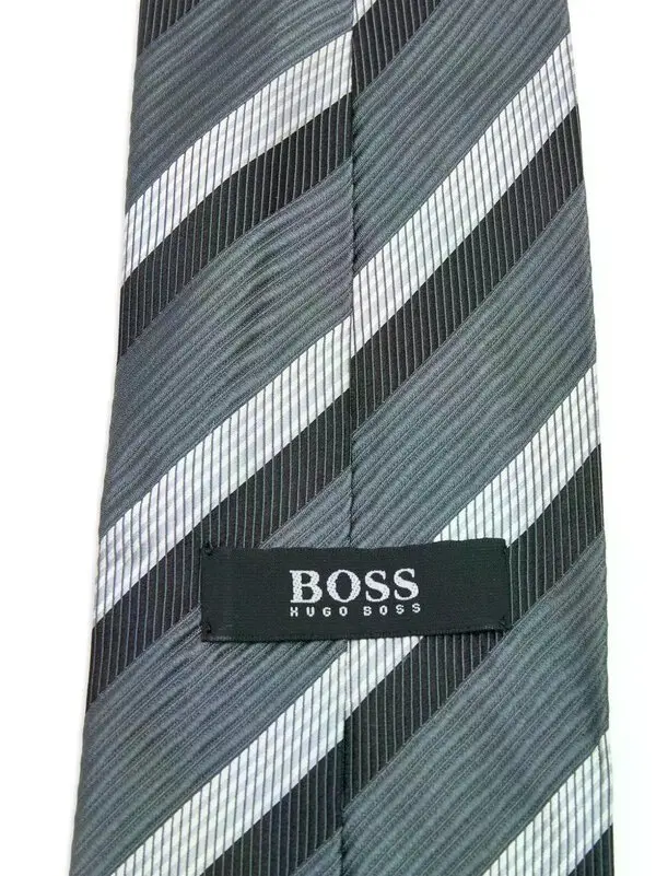 BOSS Striped Silk Jacquard Tie