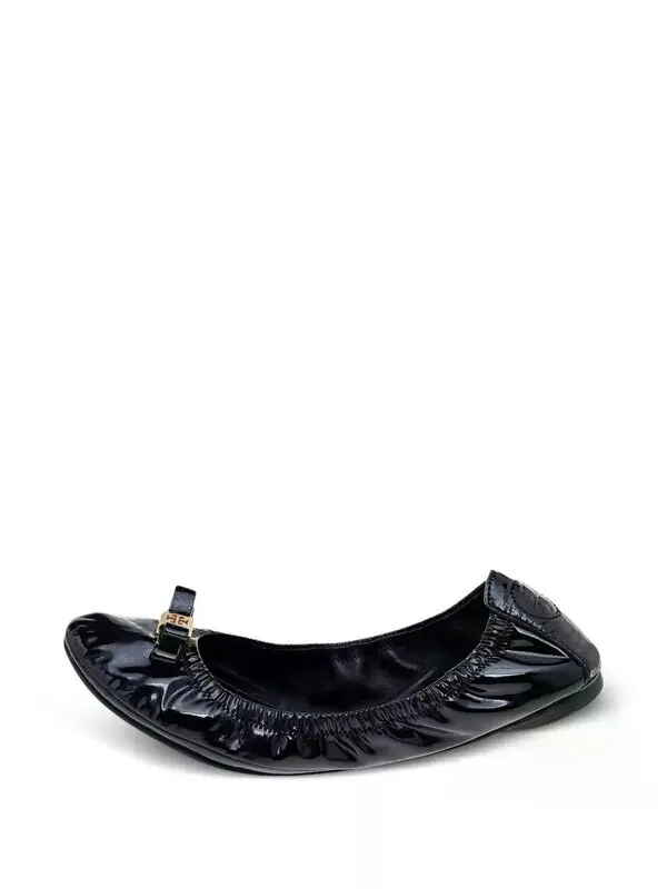 Tory Burch Patent Leather Scrunch Ballet Flats