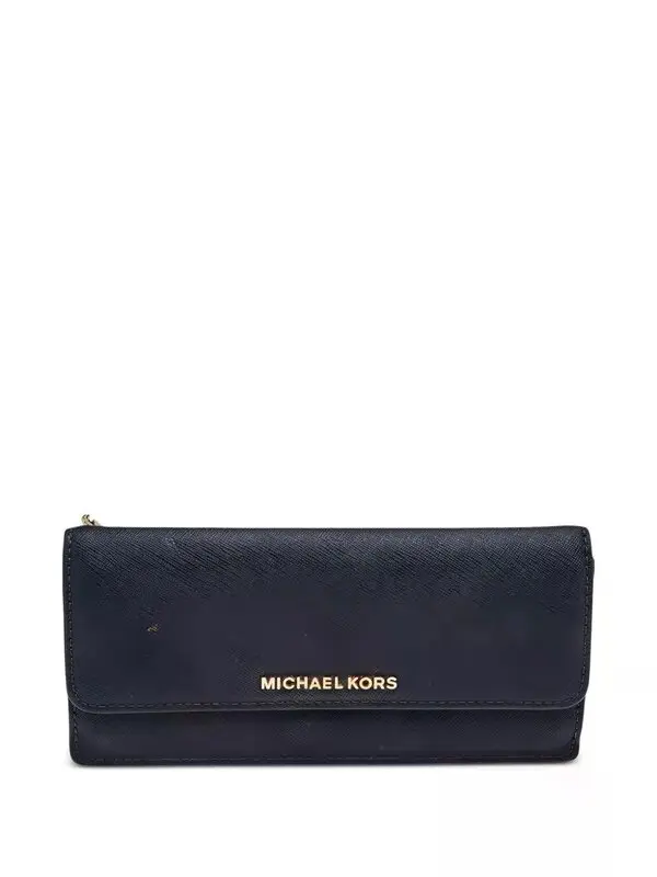 Michael Kors Jet Set Leather Wallet - Blue