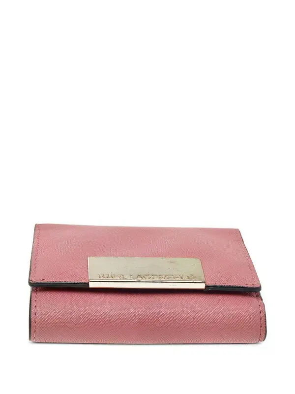 Karl Lagerfeld Saffiano-leather Tri-fold Wallet