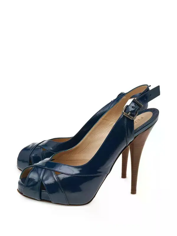 Fendi Peep-toe Slingback Sandals