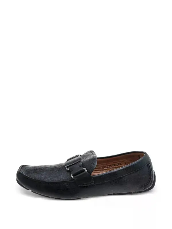 TOD'S Calf Leather Buckle Detail Loafers