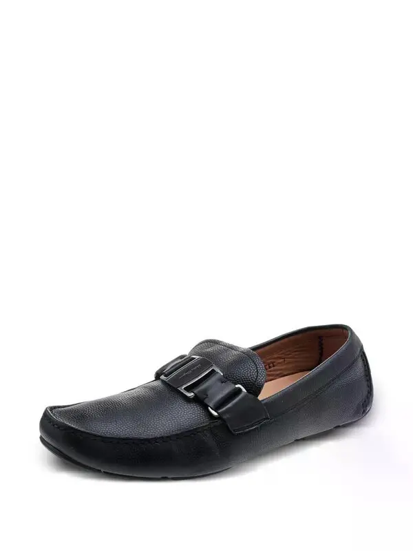 TOD'S Calf Leather Buckle Detail Loafers