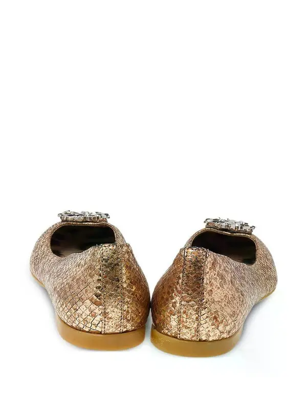 Roberto Cavalli Embossed Ballet Flats