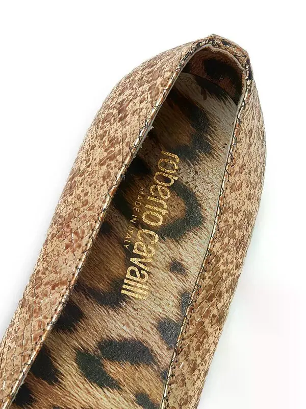 Roberto Cavalli Embossed Ballet Flats