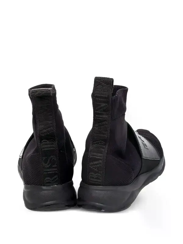 Balmain Cameron Logo-strap High-top Slip-on Sneakers