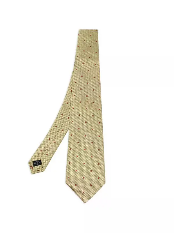 Dunhill Chevron Jacquard Tie - Gold