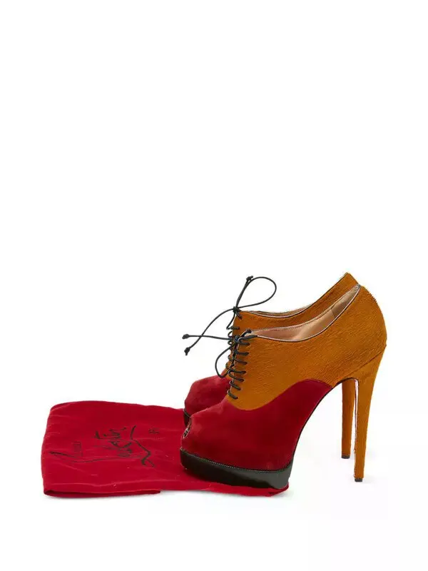 CHRISTIAN LOUBOUTIN Miss Poppins Peep-toe Ankle Boots