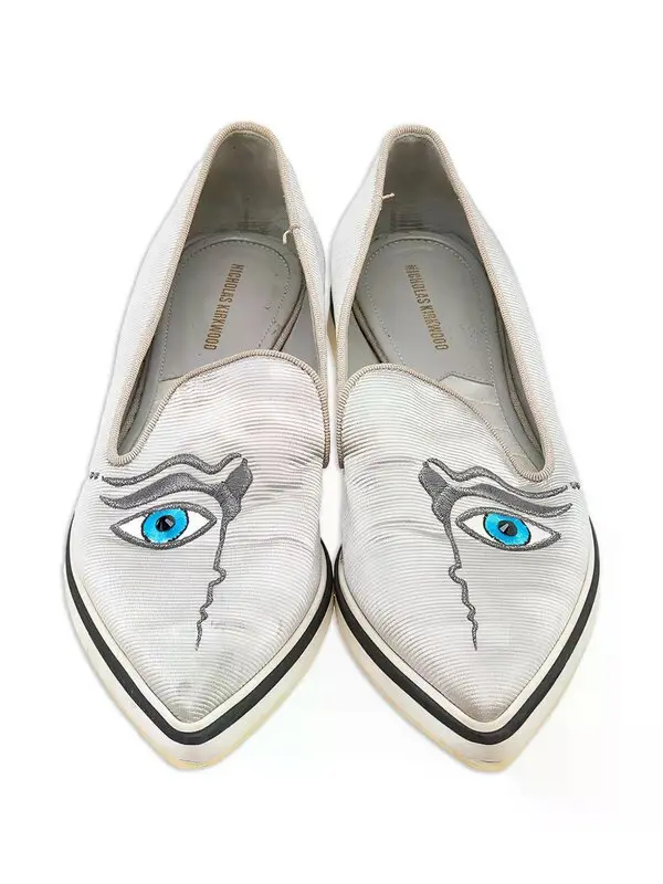 NICHOLAS KIRKWOOD Iris Eye-motif Slip-on Loafers