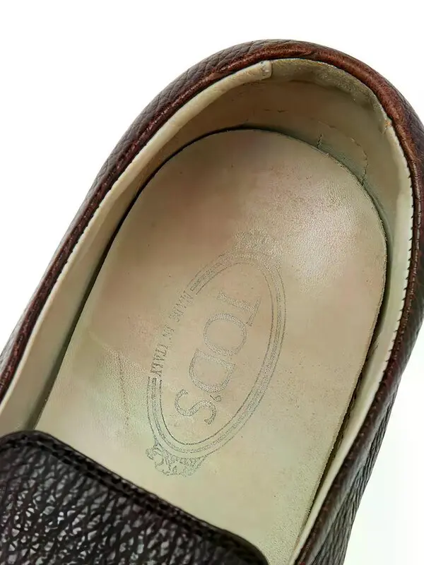 TOD'S Calf Leather Slip-on Sneakers With Jute Trim