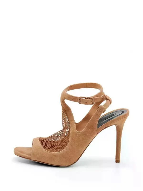 Alexander Wang Piper Fishnet Heeled Sandals