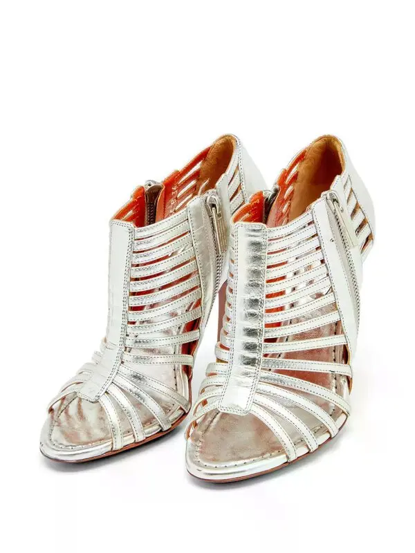 Santoni Caged Peep-toe Sandals