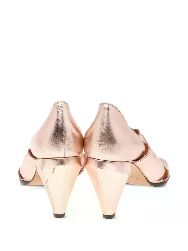 Marc Jacobs Metallic Criss-cross Pumps