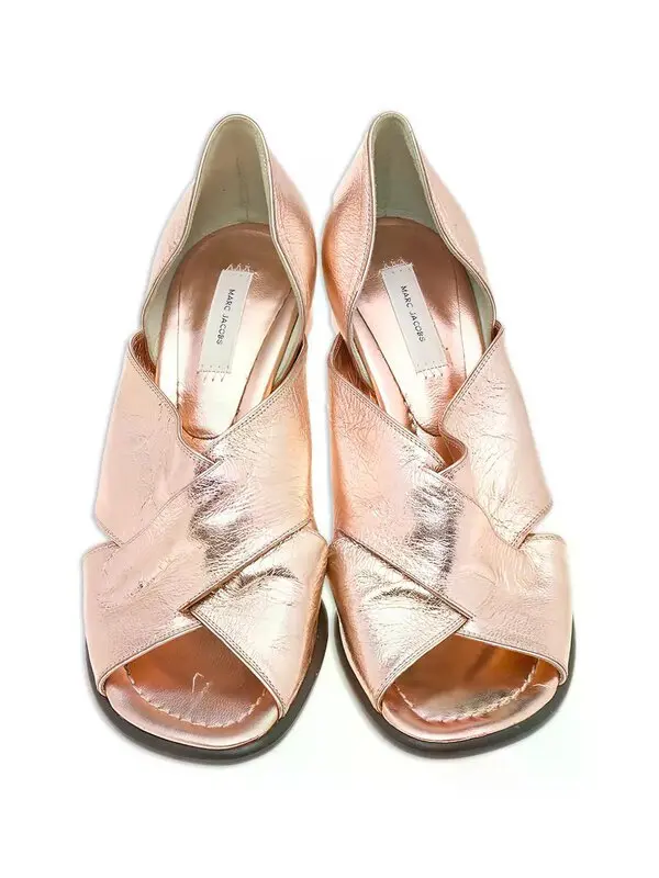 Marc Jacobs Metallic Criss-cross Pumps