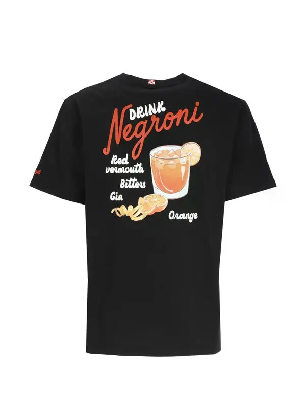 MC2 SAINT BARTH Graphic-print T-shirt - Black