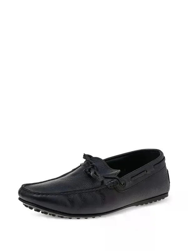 TOD'S Bow-tie Loafers In Calf Leather - Black