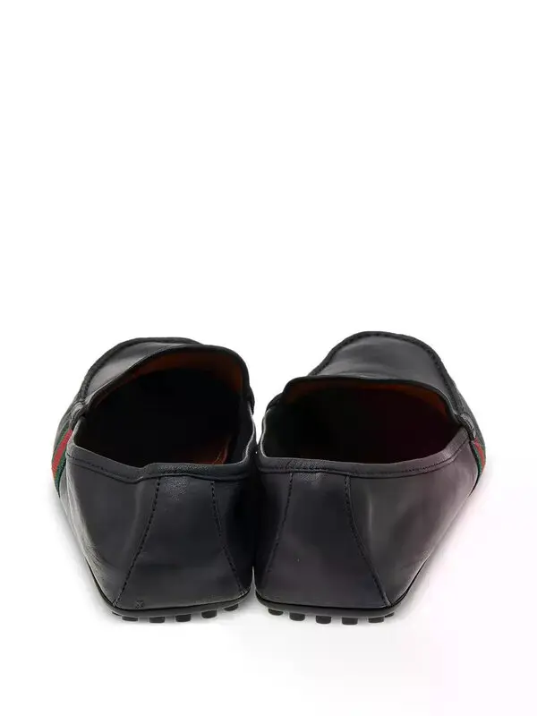 Gucci Web Stripe Loafers - Black