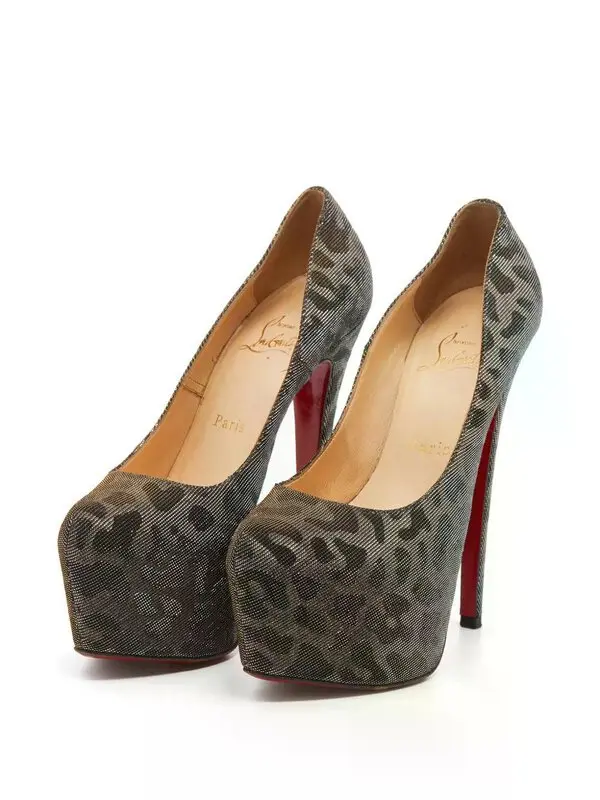 CHRISTIAN LOUBOUTIN 155mm Daffodile Platform Heeled Pumps - Grey