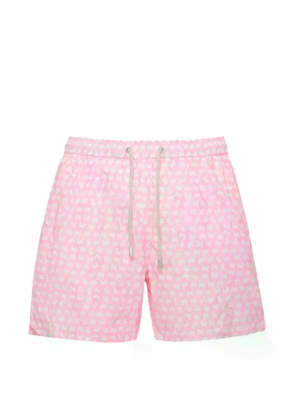 MC2 SAINT BARTH Crab Print Swim Shorts