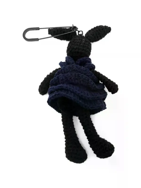 JUUN.J Crochet Rabbit-motif Keyring
