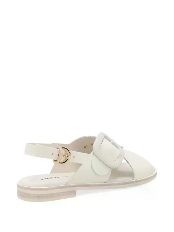 FRAU Crossover Strap Buckle Detail Sandals