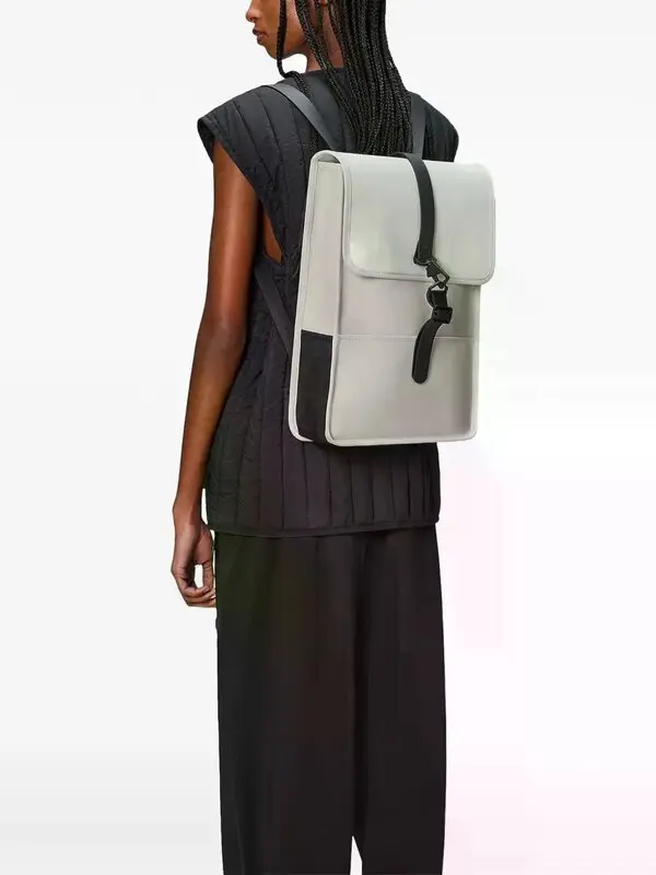 Rains Buckle-fastening Flap Backpack