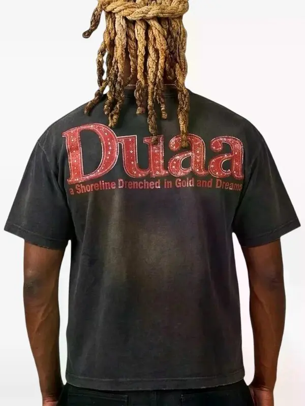 DUAA Shoreline Rhinestone-embellished T-shirt