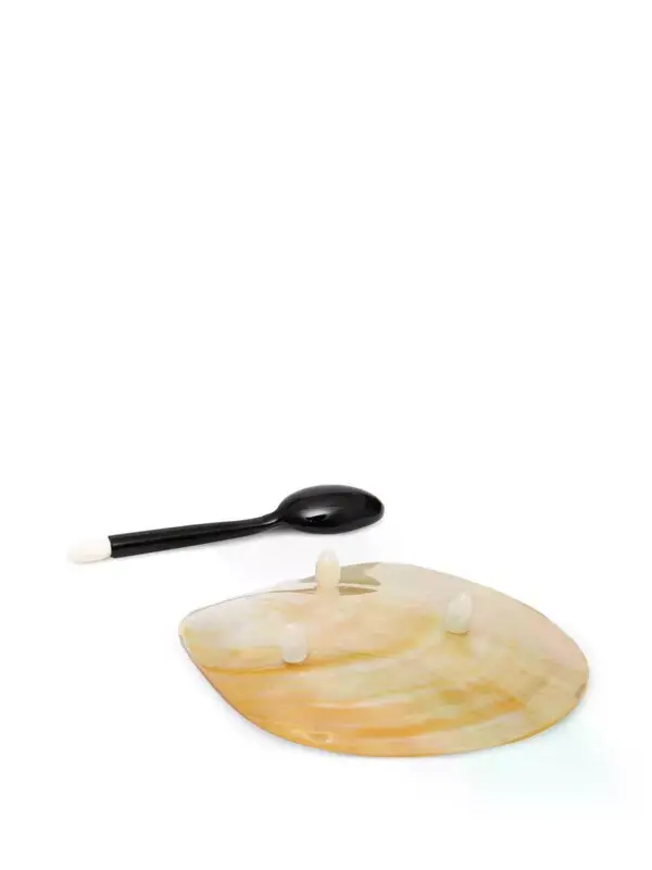 GOHAR WORLD Horn And Mother-of-pearl Caviar Set - Neutrals