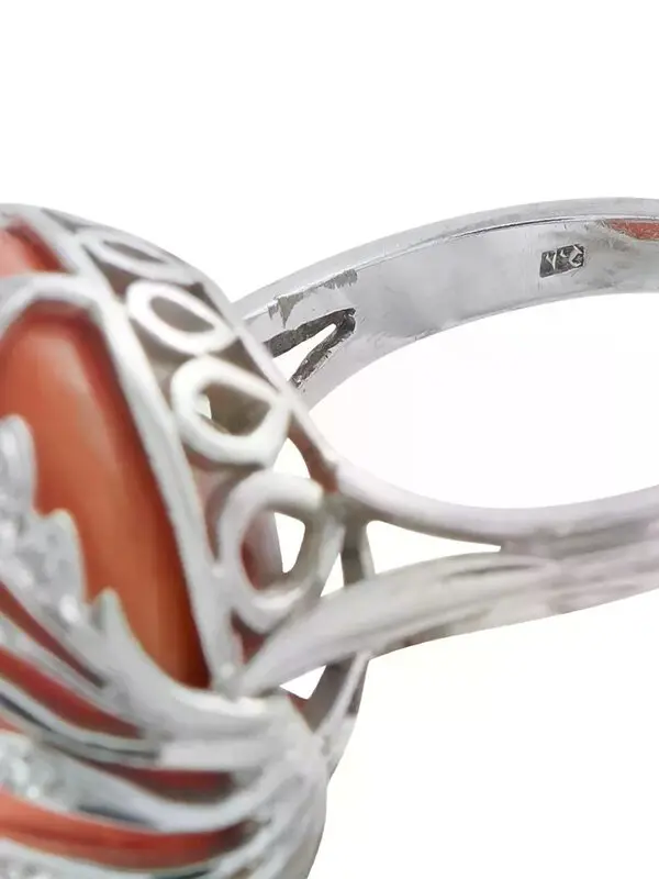 LB EXCLUSIVE Coral And Diamond Ring