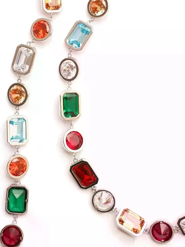 IZABEL DISPLAY Mega Cubic Zirconia Embellished Long Necklace