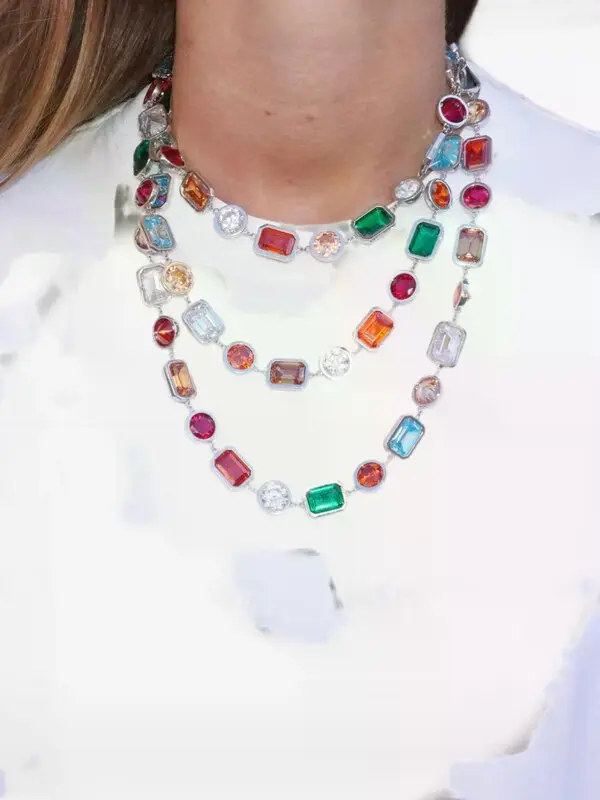 IZABEL DISPLAY Embellished Cubic-zirconia Long Necklace