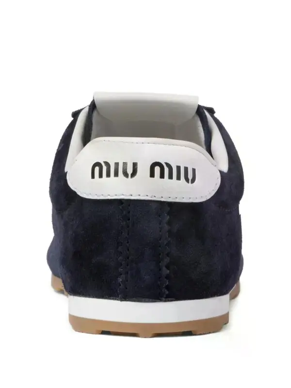 Miu Miu Plume Suede Sneakers