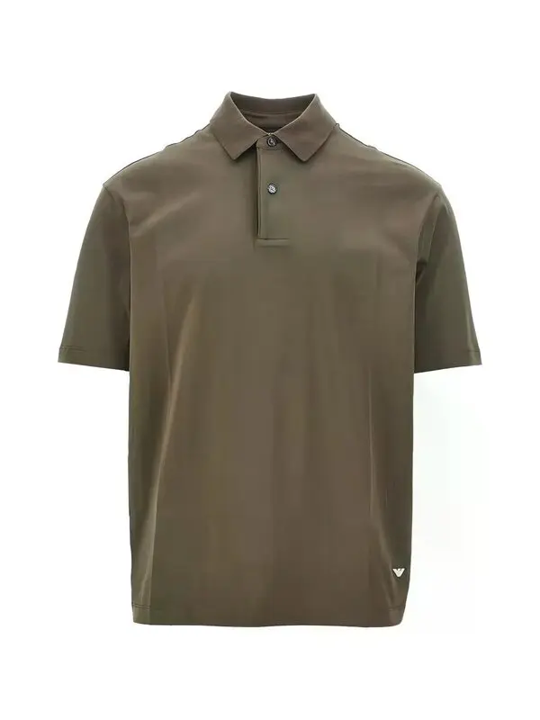 Emporio Armani Loose-fit Polo Shirt - Brown