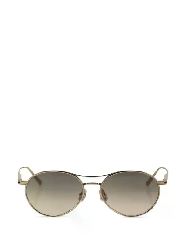 Brunello Cucinelli Titanium Crystal-lens Sunglasses