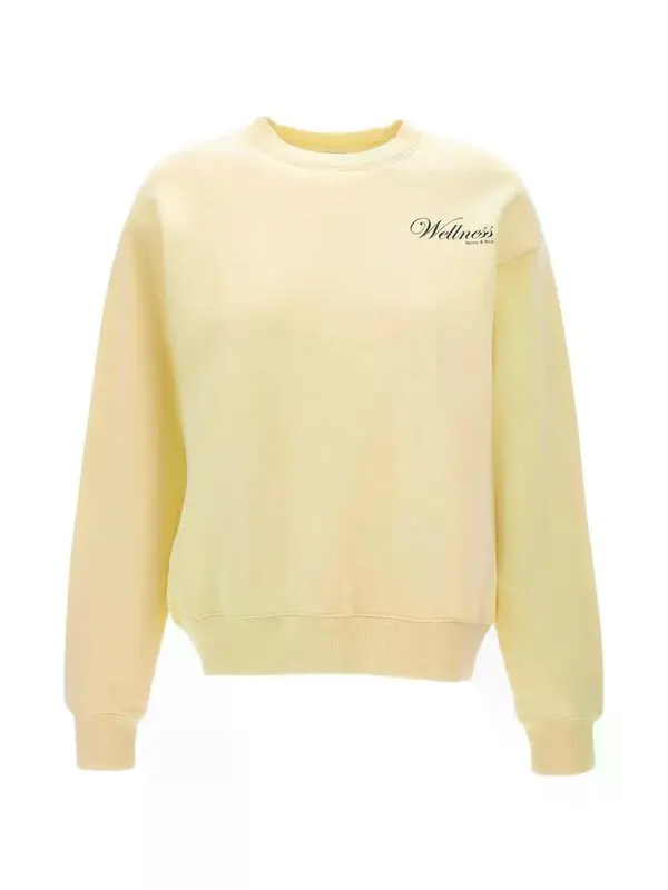 Sporty & Rich Avenue Graphic-print Sweatshirt - Yellow
