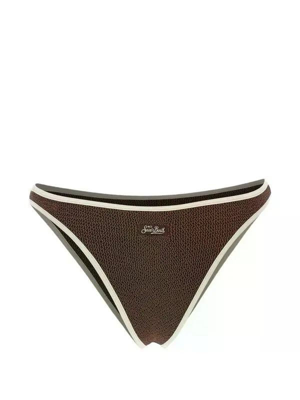 MC2 SAINT BARTH Crinkle-effect Bikini Bottoms