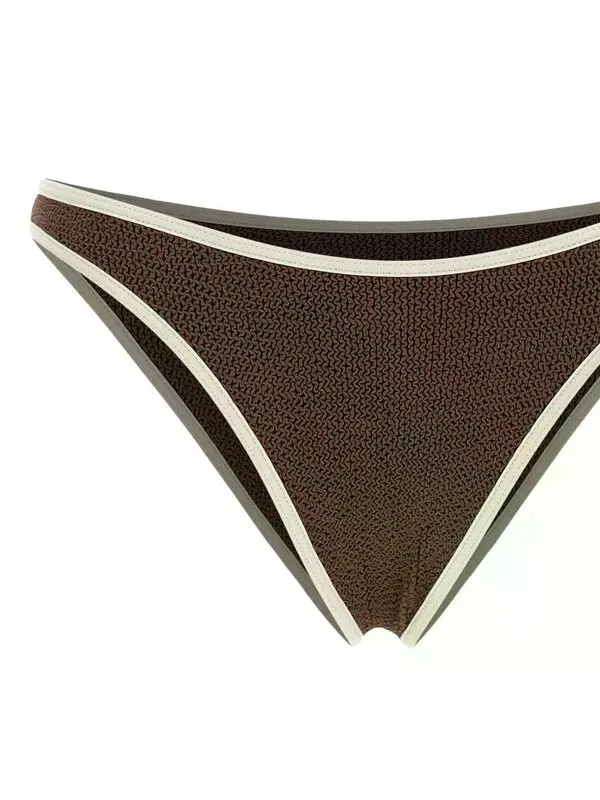 MC2 SAINT BARTH Crinkle-effect Bikini Bottoms