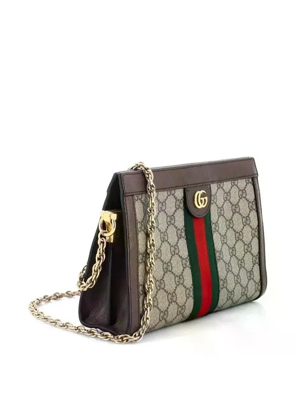 Gucci Ophidia Chain Shoulder Bag - Brown