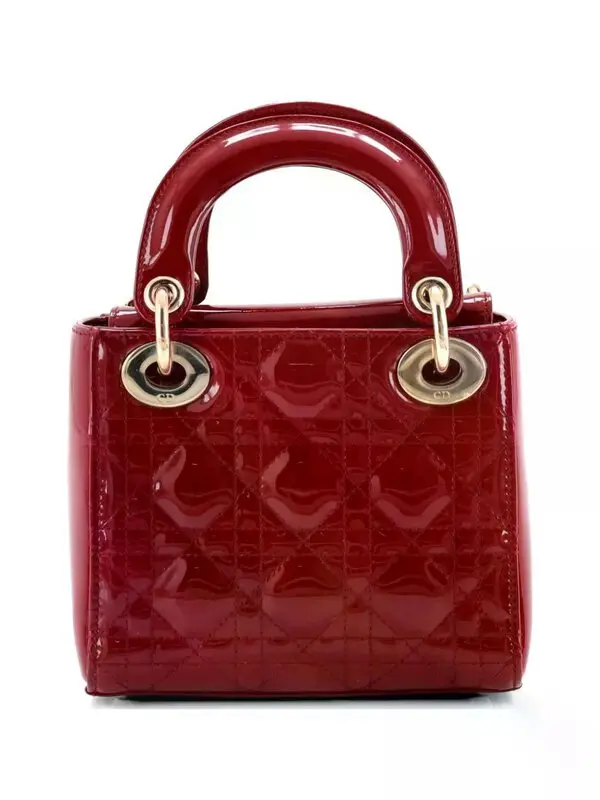 Dior Lady Mini Satchel - Red