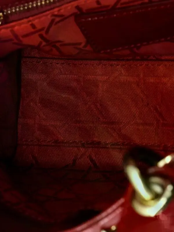 Dior Lady Mini Satchel - Red